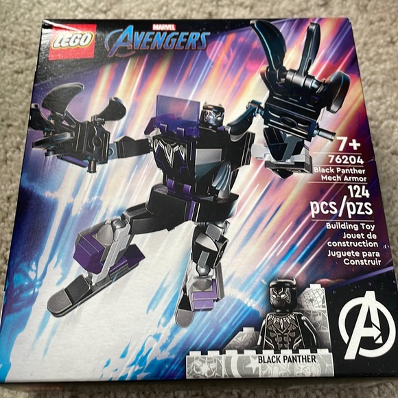 Lego | Toys | Lego New Marvel Black Panther Mech Armor 7624 Building ...